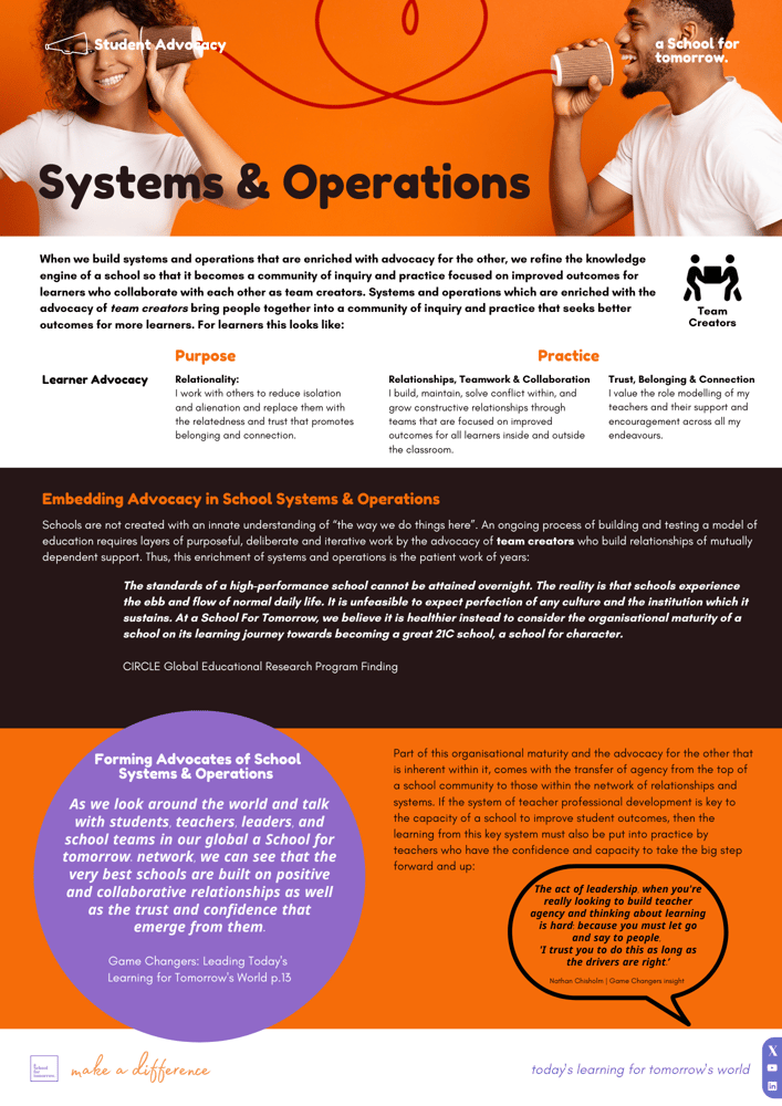 Student Advocacy, Systems & Operations